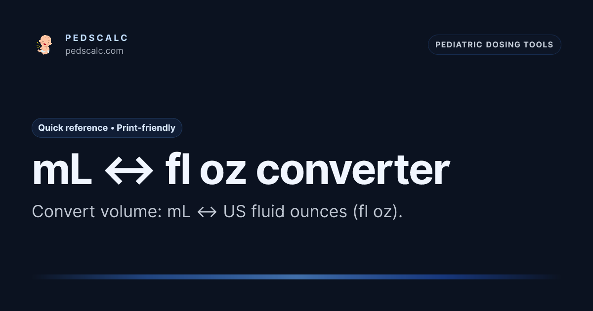 mL ↔ US fluid ounces converter (mL ↔ fl oz)